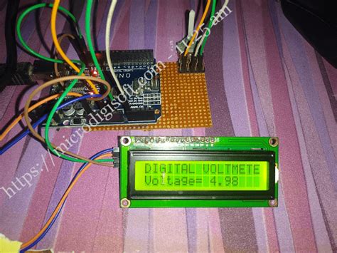 How To Make Digital Voltmeter With An Arduino And 16×2 Lcd