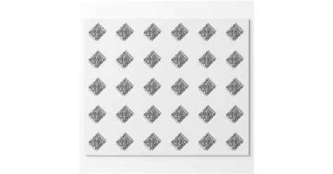 Create Tiled Qr Code Wrapping Paper Zazzle