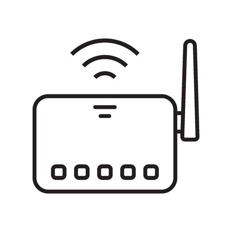 Wifi Router Icon Vector 27479024 Vector Art At Vecteezy