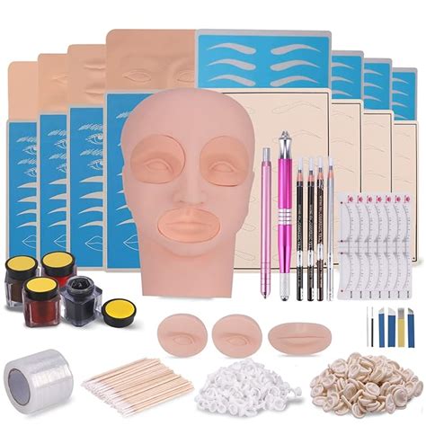 Buy Microblading Practice Kit With Practice Skin Topdirect Complete Eyebrow Tattoo Set Semi