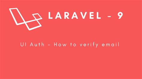 Code Shotcut Laravel 9 Ui Auth Email Verification
