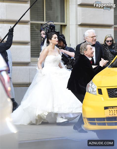 Selena Gomez Sexy Spotted With Martin Short And Steve Martin Filming A Wedding Scene For Only