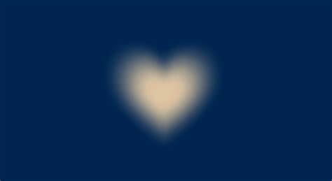 White Heart On Dark Blue Background