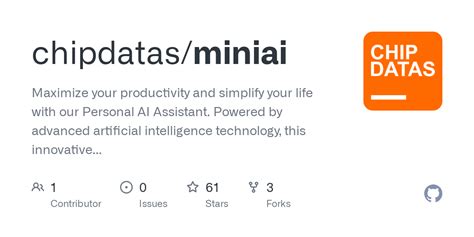 Github Chipdatasminiai Maximize Your Productivity And Simplify Your