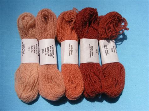 Appleton Crewel Embroidery Wool Yarn Skeins Flame Red Shades Pack 30 Yards Eachpack Of 5 Etsy