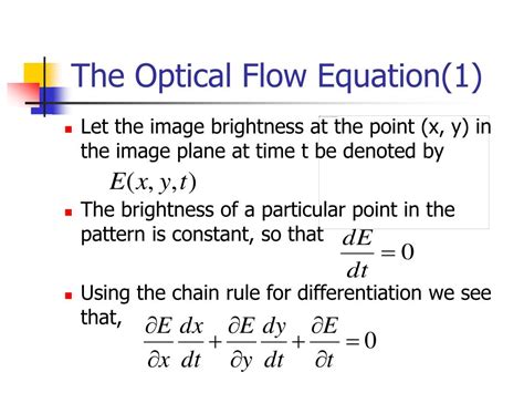 Ppt Optical Flow Methods Powerpoint Presentation Free Download Id