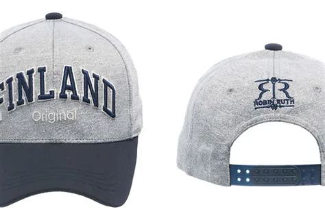 Robin Ruth Original Active Wear Cap Finland Grey Black