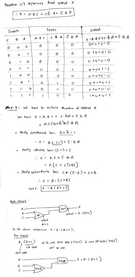 Solved The Logic Circuit Shown In Figure 4 1 Has Three Inputs C B And A With C As The Msb