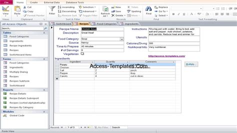 access database and templates throughout excel contact database
