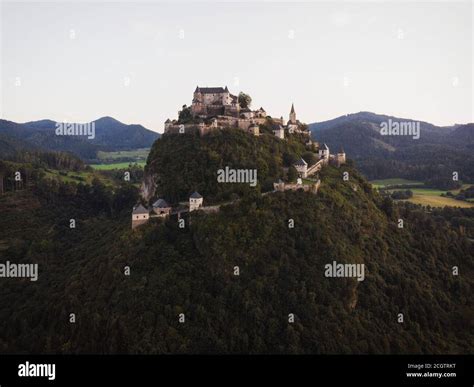 Aerial View Of Medieval Castle Burg Hochosterwitz In Carinthia Austria