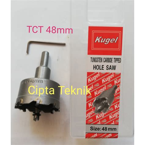 Jual Hole Saw Kugel Tct 48 Mm Holesaw 48mm Tungsten Carbide Tipped Bor Plong Stainless Alat