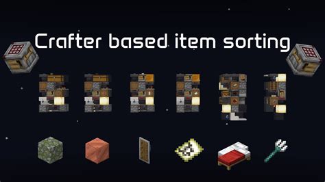 Crafter Item Sorting Bedrock YouTube