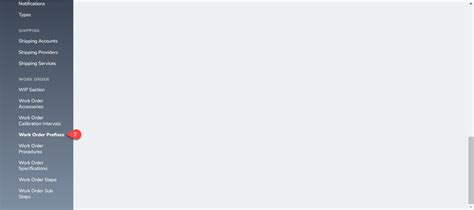 Work Order Prefixes Smart145