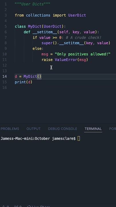 Python 3 You Can Subclass Dictionaries Python3 Coding Programming Youtube