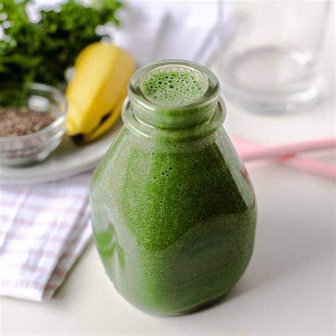 Super Green Spirulina Smoothie With Banana And Kale Fit Mama Real Food