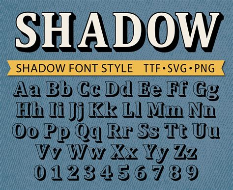 Shadow Font Shadow Script Font Shadow Font Style Shadow Letters Font