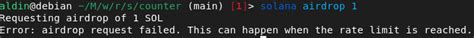 Rpc Requesting Airdrop Of Sol On Devnet Or Testnet Throws Error Rate