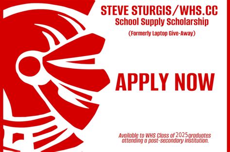 Class Of 2025 Whscc School Supply Scholarship Application Due August