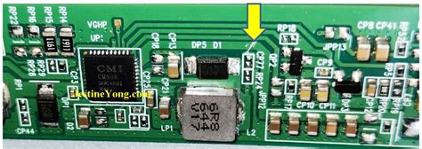 Shorted Cap In Scalar Board Caused No Display In Sony Led Tv Klv