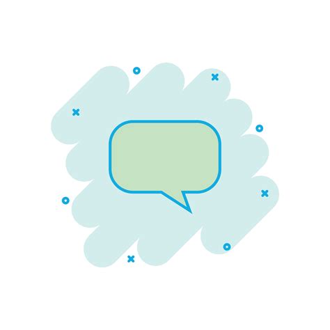 Vector Cartoon Blank Empty Speech Bubble Icon In Comic Style Dialogue Box Illustration