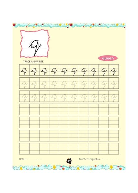 Cursive Q Worksheet Cursive Q Worksheet