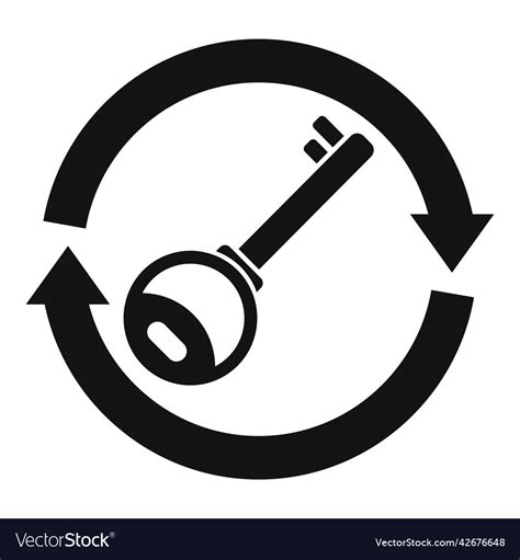 Key Password Recovery Icon Simple Web Royalty Free Vector