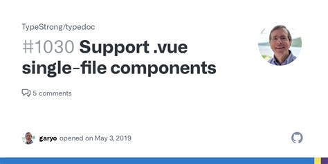 Support Vue Single File Components · Issue 1030 · Typestrongtypedoc