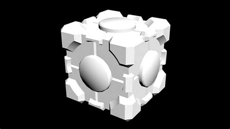 Portal Cube 3d Model