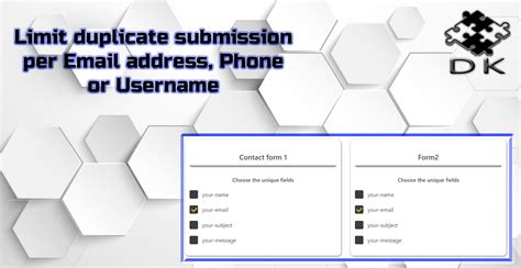 Duplicate Killer Prevent Spam And Stop Double Entry Submissions For
