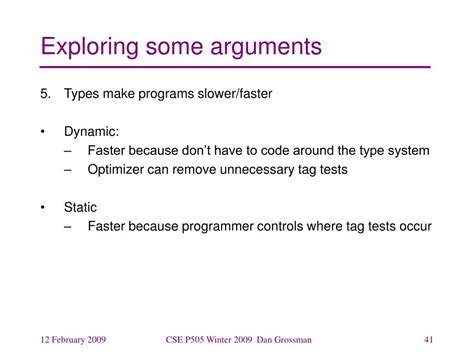 Ppt Csep505 Programming Languages Lecture 6 Types Types And