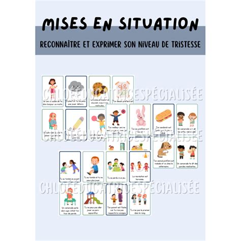Mises En Situation Niveau De Tristesse