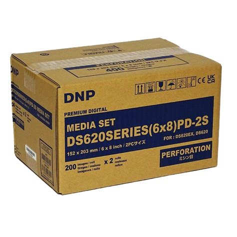 DNP Mediaset perforiert 7,5x20cm (3x8inch) für DS 620 Drucker 15x20cm ...