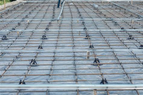 Rebar Tied Into A Mesh Prepared Stock Image Image Of Mesh