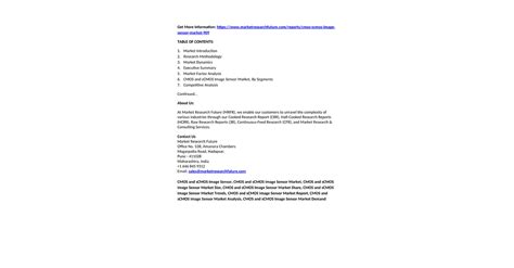 Cmos And Scmos Image Sensor Market Page 3