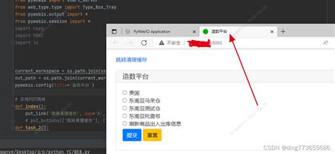 Python Pywebio修改浏览器标题名字pywebio Title Csdn博客