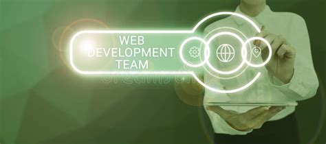 Text Showing Inspiration Web Development Team Word Written On In