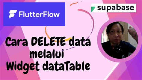 Flutterflow 512 How To Delete A Record In Datatable Widget Youtube