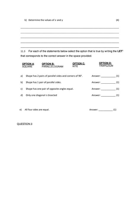 Ieb Grade 8 Maths Geometry Questions Pdf