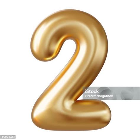 3d 번호 2 두 숫자 기호 빨간색 2에 대한 스톡 벡터 아트 및 기타 이미지 2 3차원 형태 개념 Istock