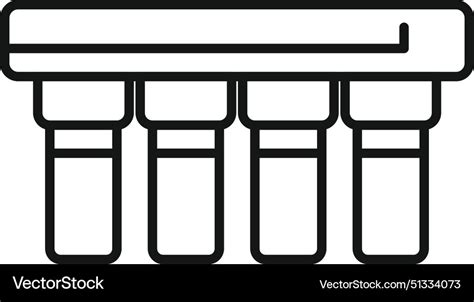 Line Art Of Classical Columns Royalty Free Vector Image