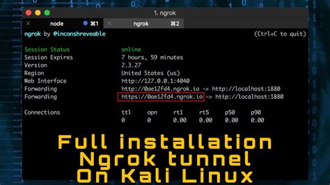 Ngrok Fix All Bugs Errorsfull Installation Tutorial Ngrok Tunnel Kali Linux Youtube