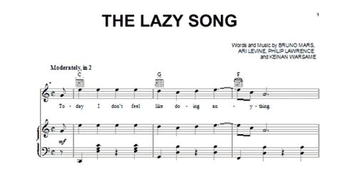 Lazy Song Chords Guitar