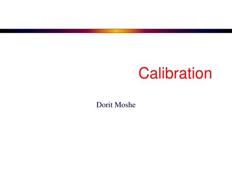 ppt calibration powerpoint presentation free download id 793457