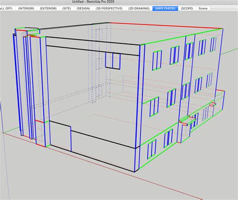 Lines Drawn On Any Axis Will Not Draw On Face Of Object Sketchup Sketchup Community