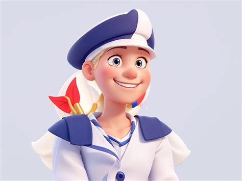 Premium Photo Sailor Logo Or Mascot Template