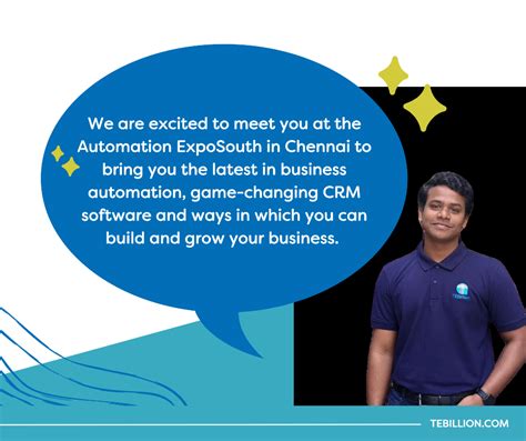Visit Us At Automation Exposouth Chennai 2023 Tebillion