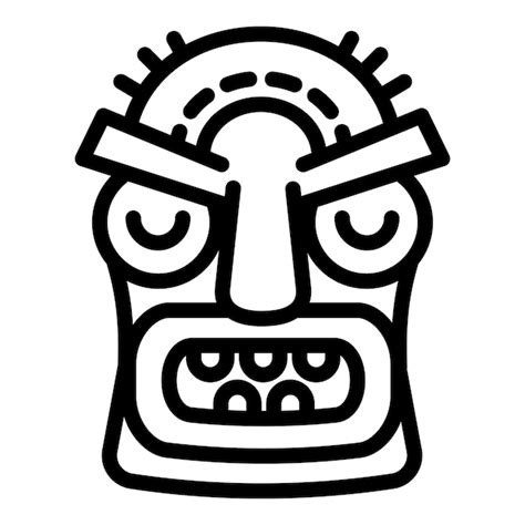 Premium Vector Ancient Idol Icon Outline Ancient Idol Vector Icon For