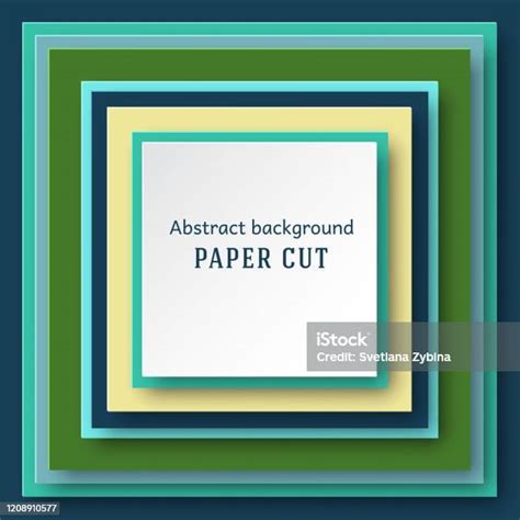 종이 컷 스타일의 추상 기하학적 사각형 배경입니다 직선 브로셔 포스터 전단지 광고를 위한 디자인 텍스트에 배치합니다 벡터