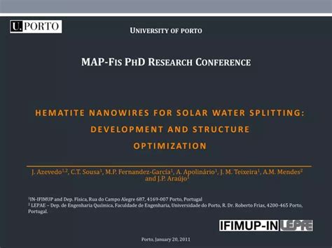 Ppt Hematite Nanowires For Solar Water Splitting Development And