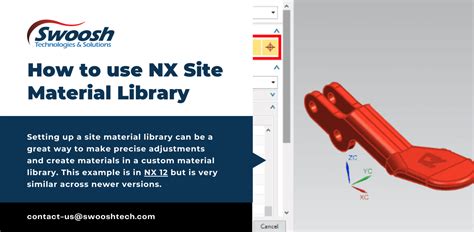 nx cad tutorial how to use site material library in nx